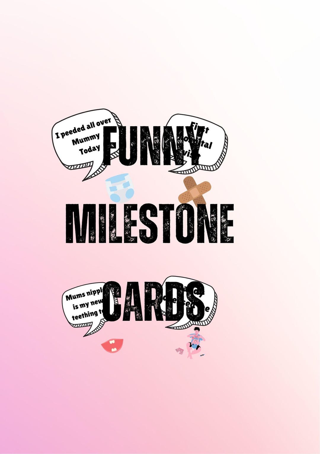 Funny Milestone Cards - Etsy