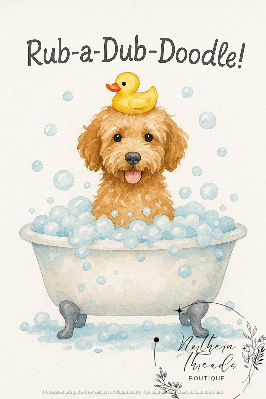 Rub-a-dub-doodle - Digital Download - Etsy