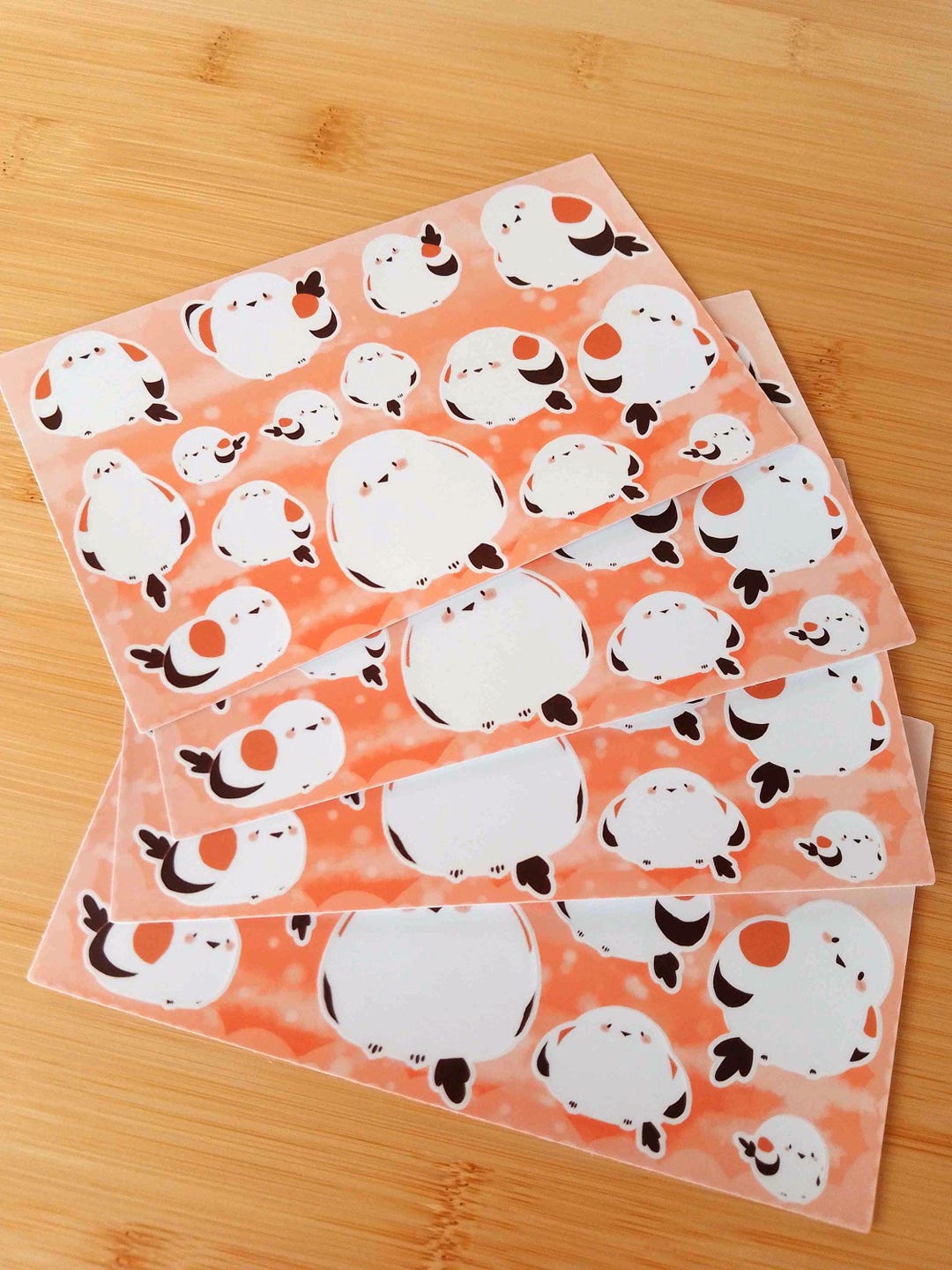 CAFE WEISS Shima Enaga Sticker Sheet - Etsy