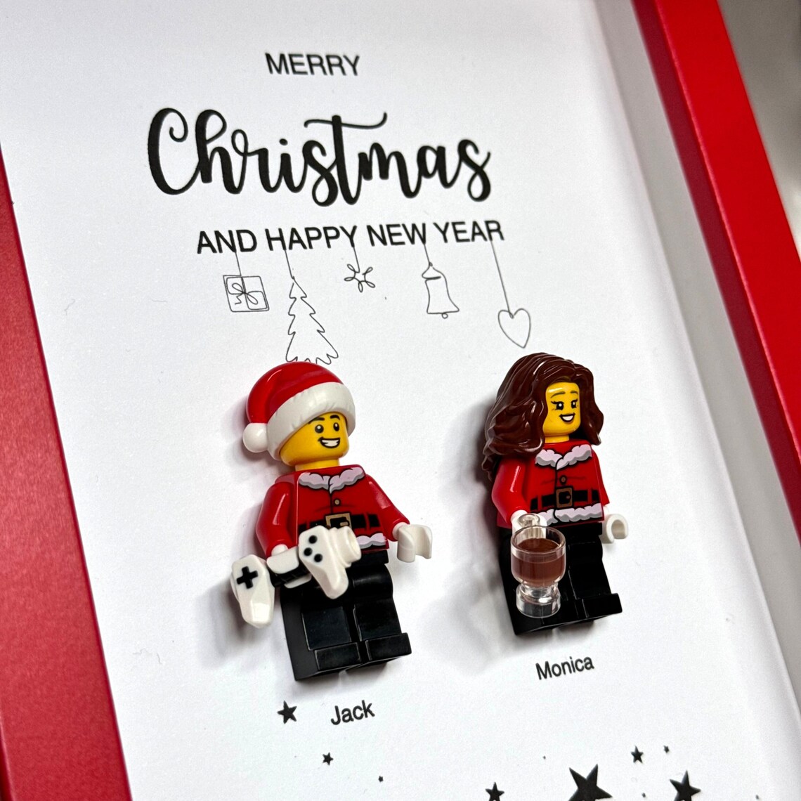 Personalized Mini Figurine Picture Unique Frame Individual Decor Brick ...