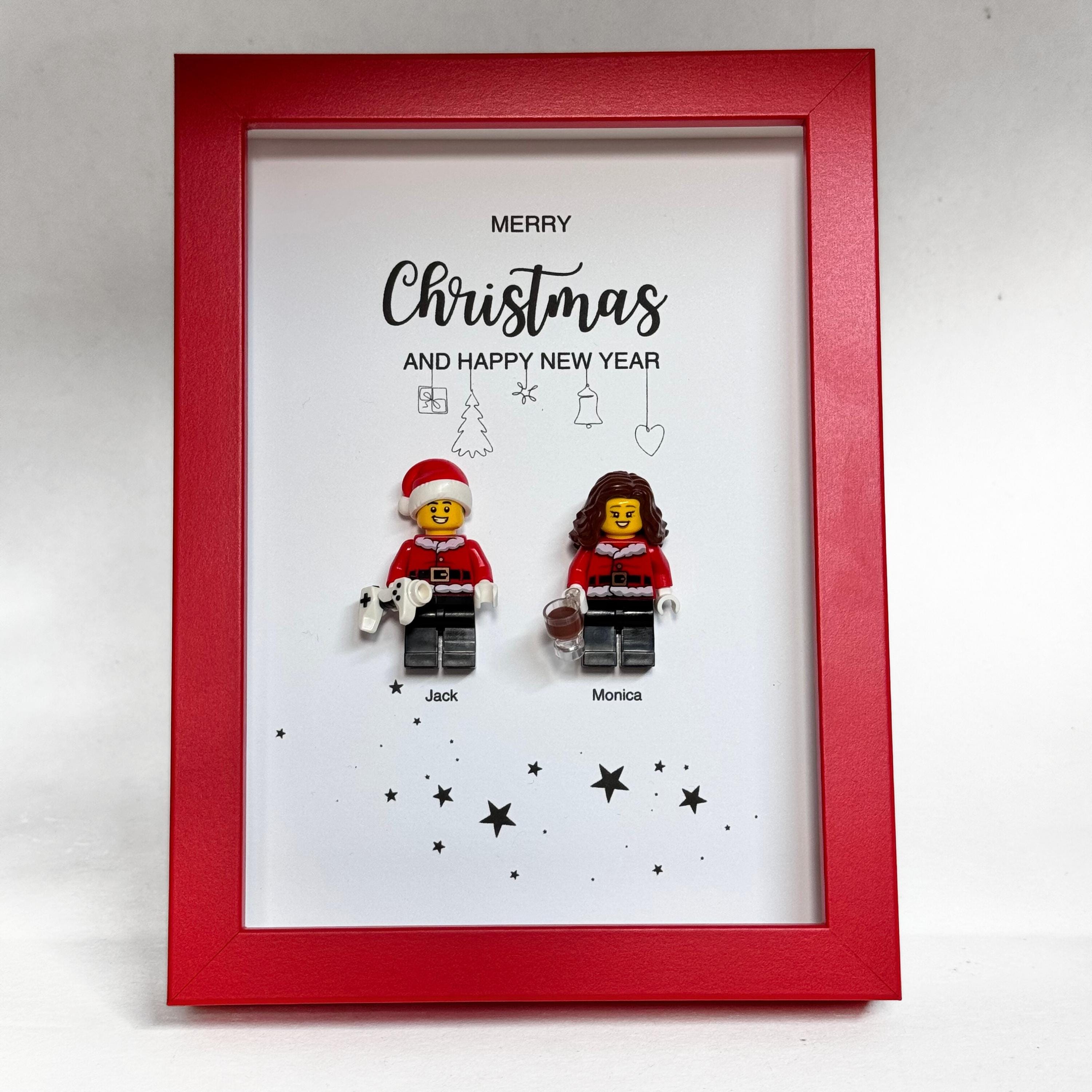 Personalized Mini Figurine Picture Unique Frame Individual Decor Brick ...