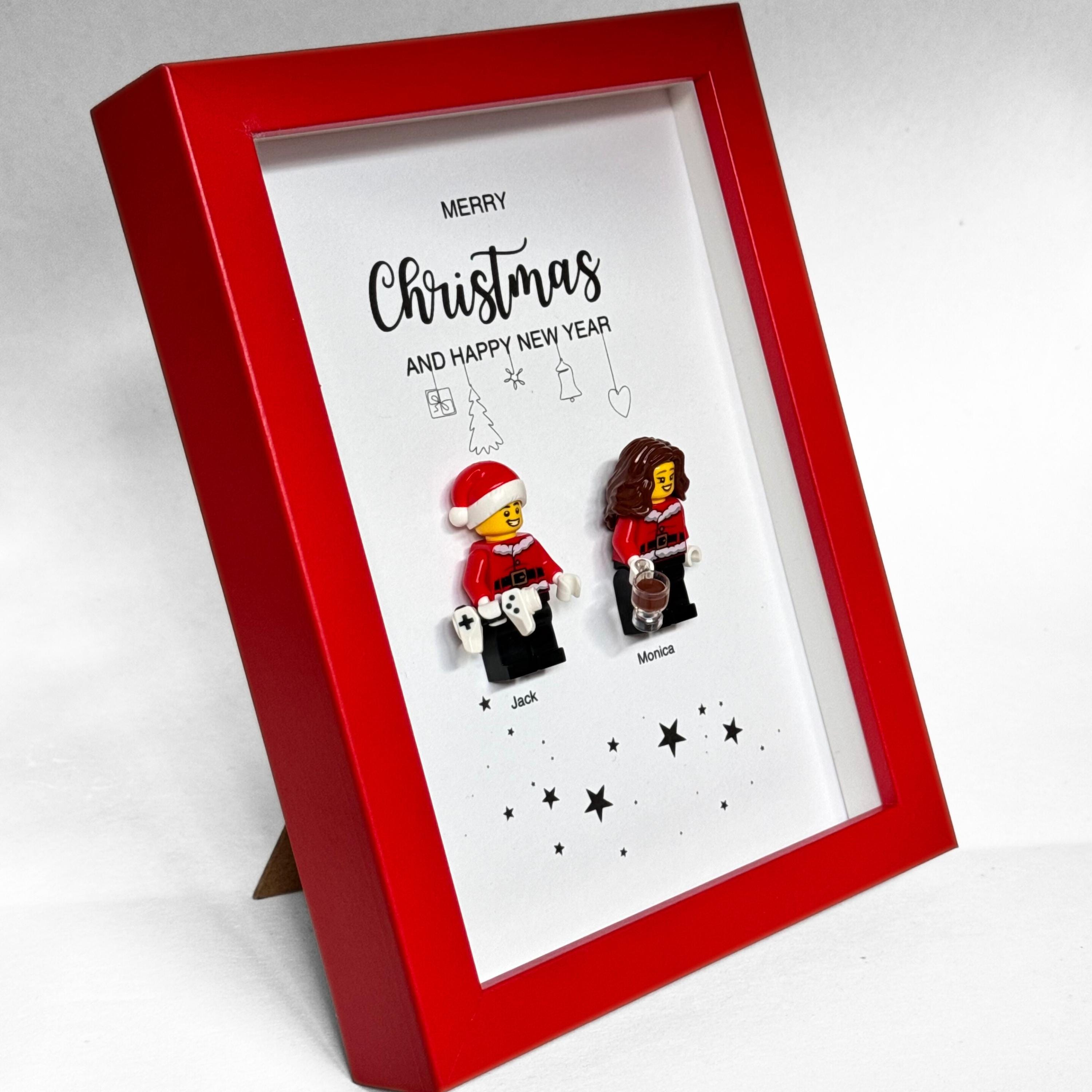 Personalized Mini Figurine Picture Unique Frame Individual Decor Brick ...