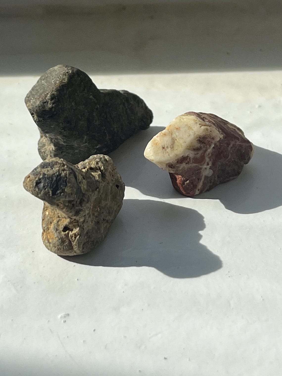 Set of Theee Paleolithic North American Animal (zoomorphic) Carved ...