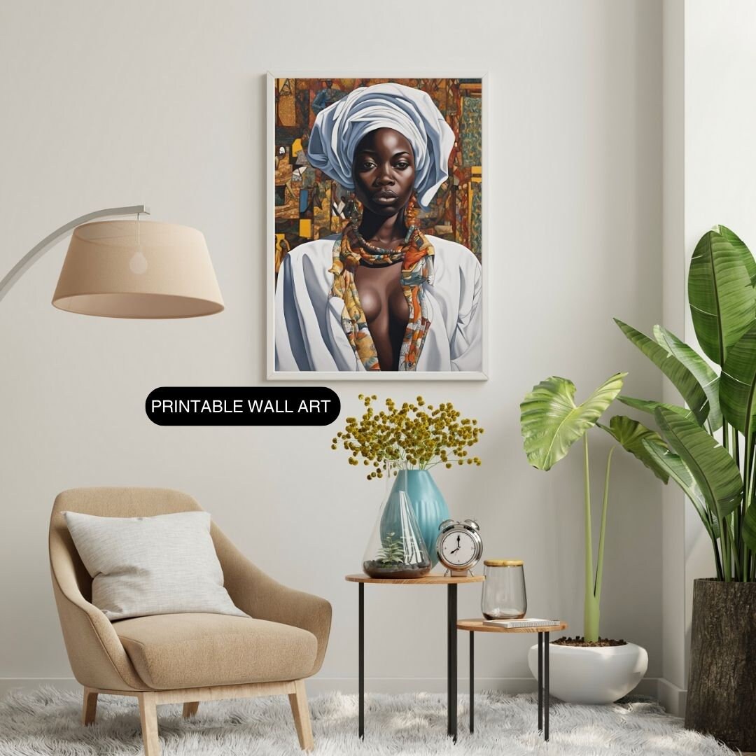 AMARA Printable Digital Art African Art Black Art Heritage Art - Etsy