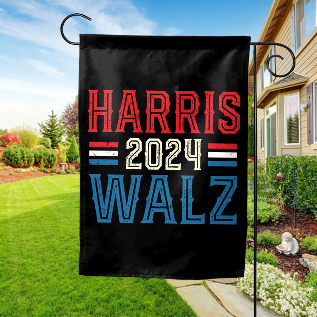 Kamala Walz 24 Flag, Kamala and Tim 2024 Flag, Kamala Harris Tim Walz ...