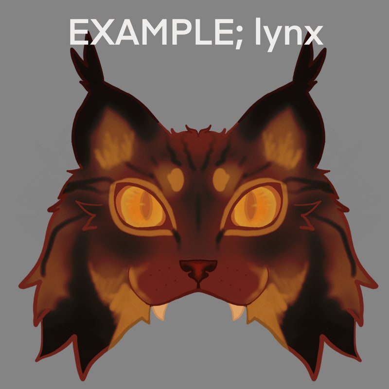 Therian Mask Template - Etsy