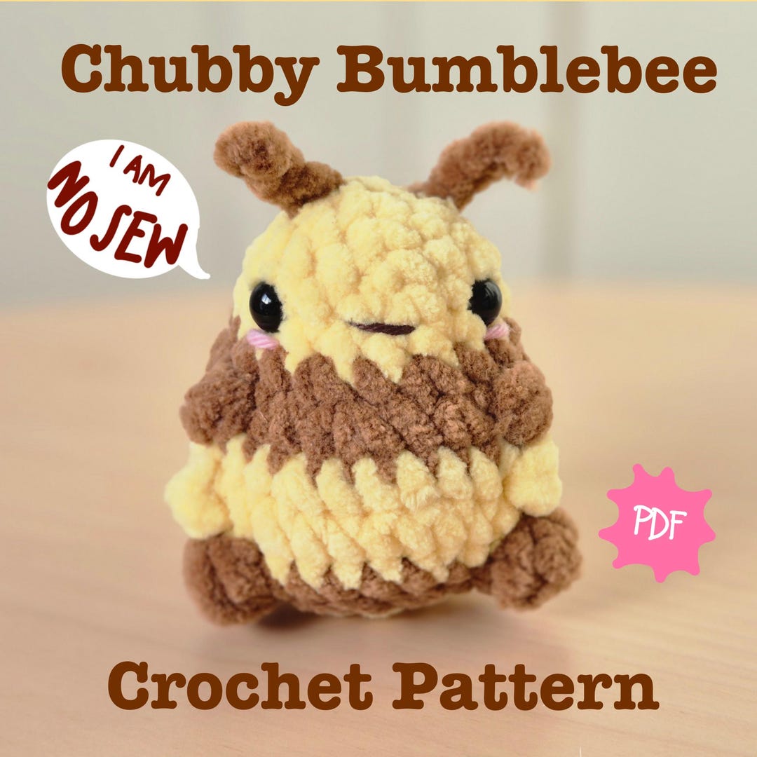 Bobby the Chubby Bumblebee Crochet Amigurumi Plush Pattern [english PDF], NO SEW - Etsy
