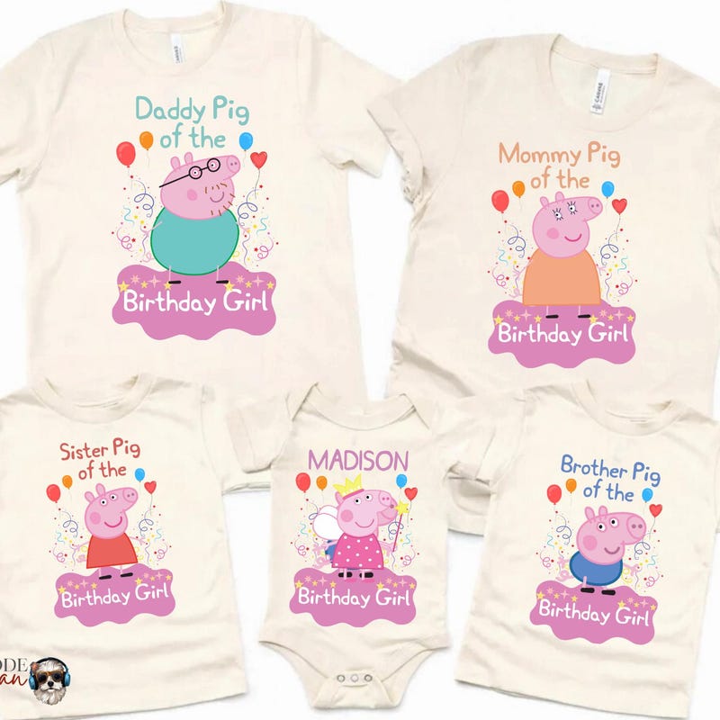 Peppa Pig Short Sleeve - Etsy