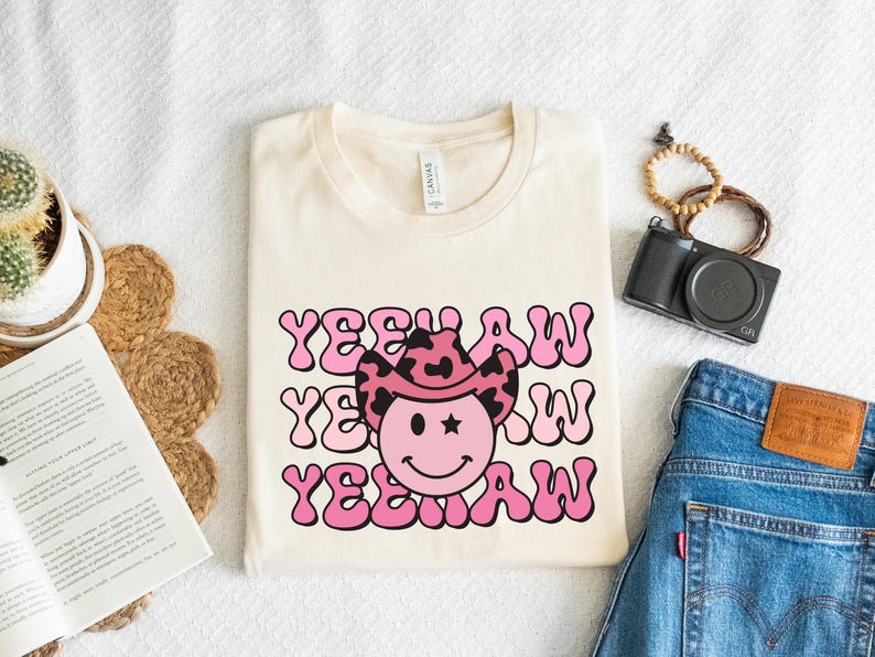 Yee Haw PNG File, Country Retro Cowboy Transparent T-shirt Design ...