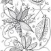 Hand-drawn Flower Design Coloring Page Wall Art - Etsy