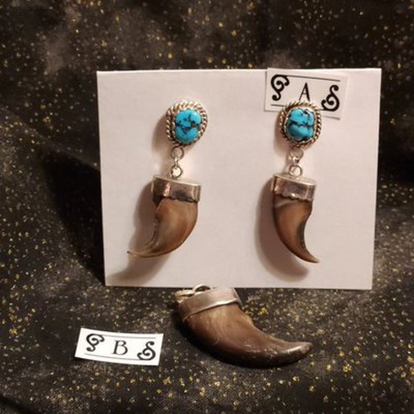 Native American Bear Claw Pendant - Etsy