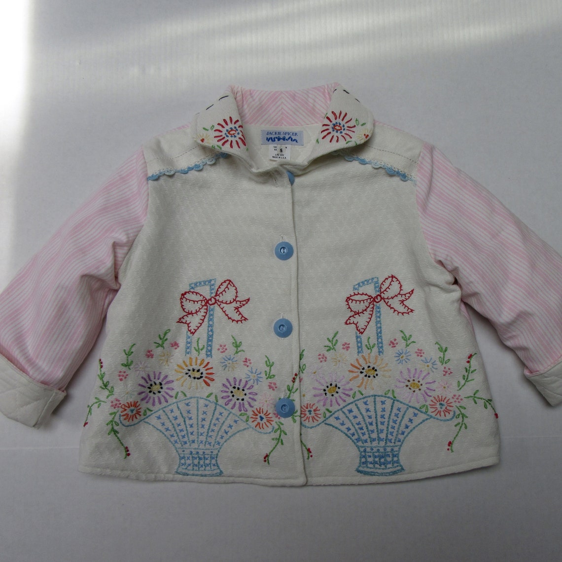 Size 5 Little Girl Hand Embroidered Jacket Coat - Etsy