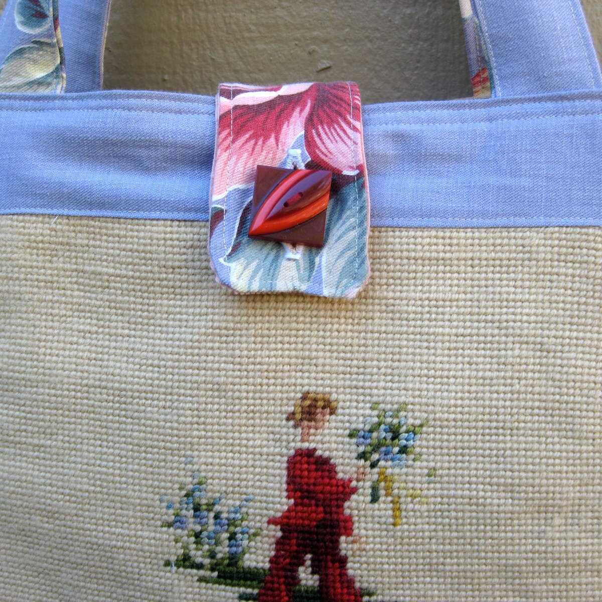 Purse Handbag Tote Bag Vintage Needlepoint - Etsy