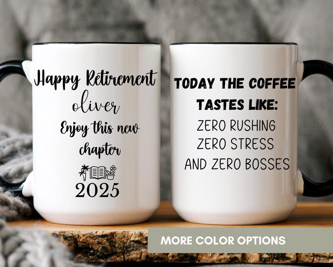 Personalized Retirement Coffee Mug Officially Retired Cup for Her ...