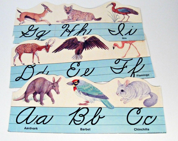 Vintage Alphabet Chart Classroom Border Decoration Set - Etsy