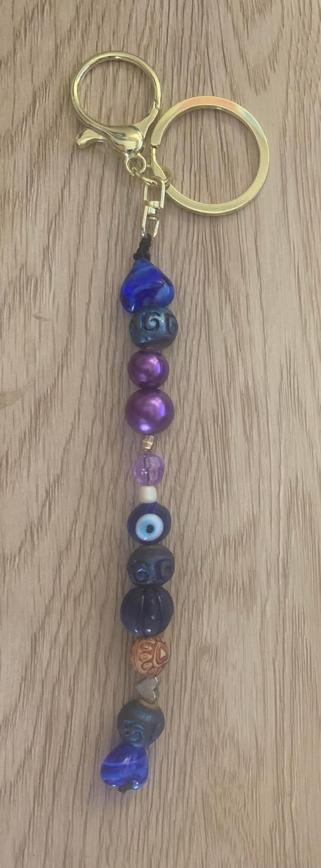 Beaded Keychain - Etsy