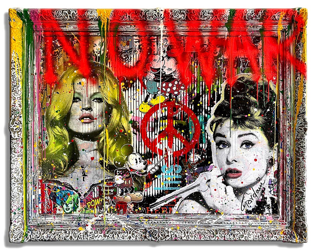 Pop Art, Portraits, Celebrities - Please – Original Painting on Canvas ...