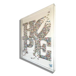 Hope-stay Positive Unique 3D Wall Sculpture, 3D Art, Butterflies, 3D ...