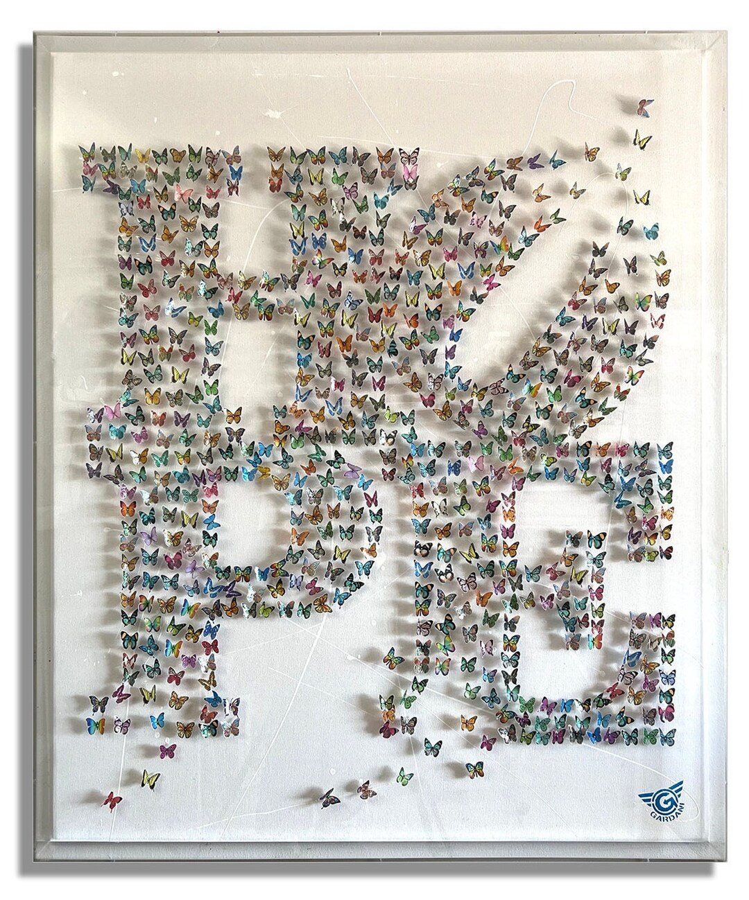 Hope-stay Positive Unique 3D Wall Sculpture, 3D Art, Butterflies, 3D ...