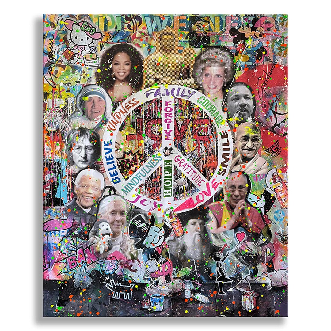 Pop Art, Street Art, Peace, Celebrities, Hope, Positive Message, Family ...