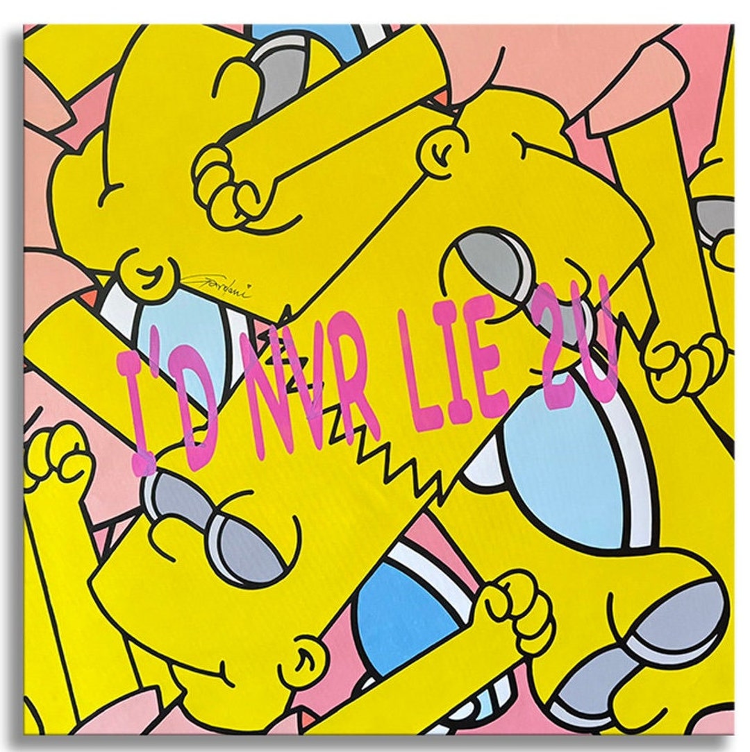 Pop Art, Cartoons, Comics Art I'd Never Lie to You Bart Original ...