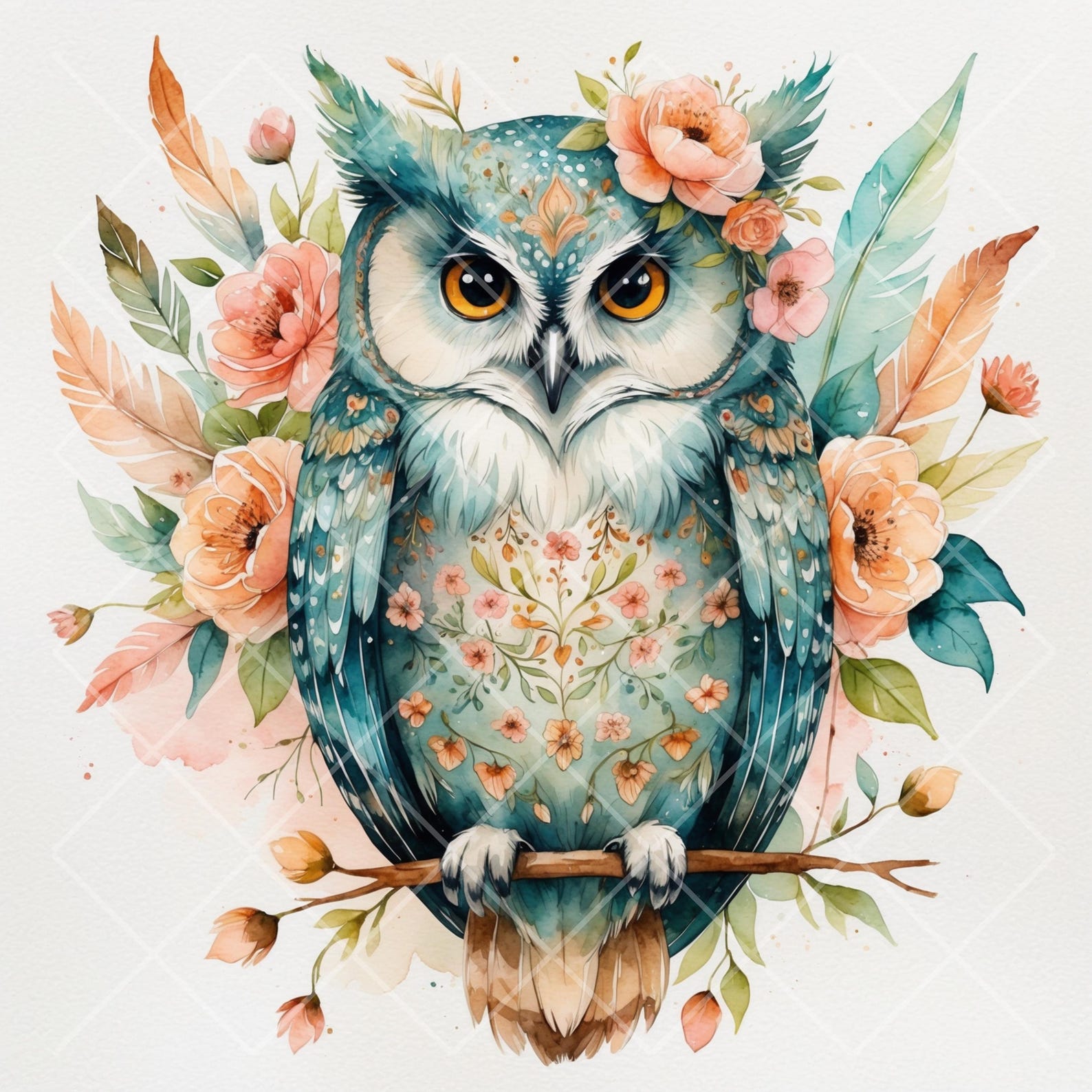 8 Owl Clipart Set JPG/PNG Images, Digital Download - Etsy