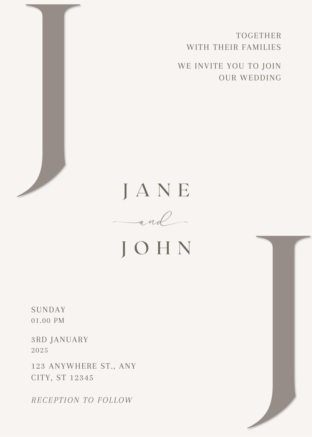 Custom Digital Invitations for Weddings | Unique, Editable, Instant ...