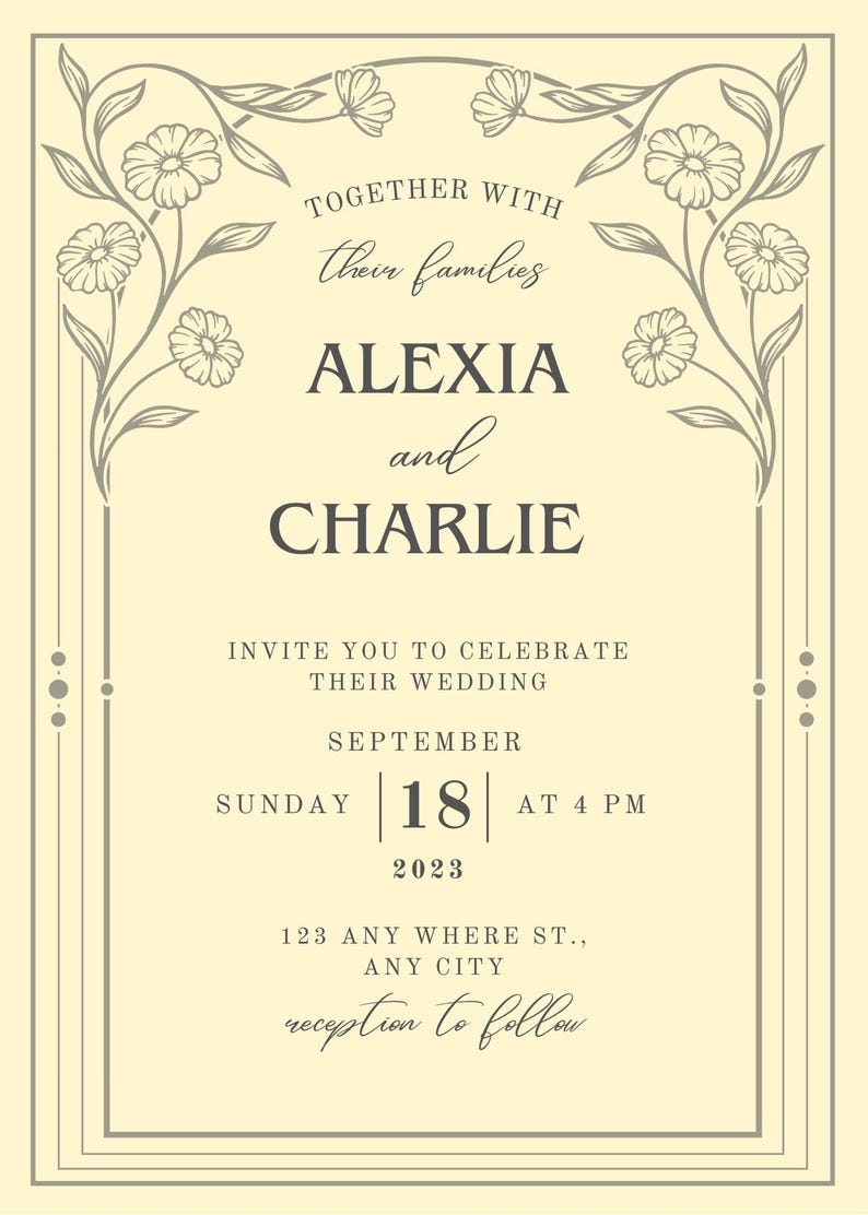 Custom Digital Invitations for Weddings | Unique, Editable, Instant ...