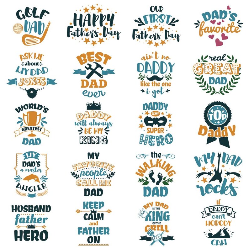 Ultimate Dad Life PNG Sublimation Bundle | Funny Heartwarming Father's ...