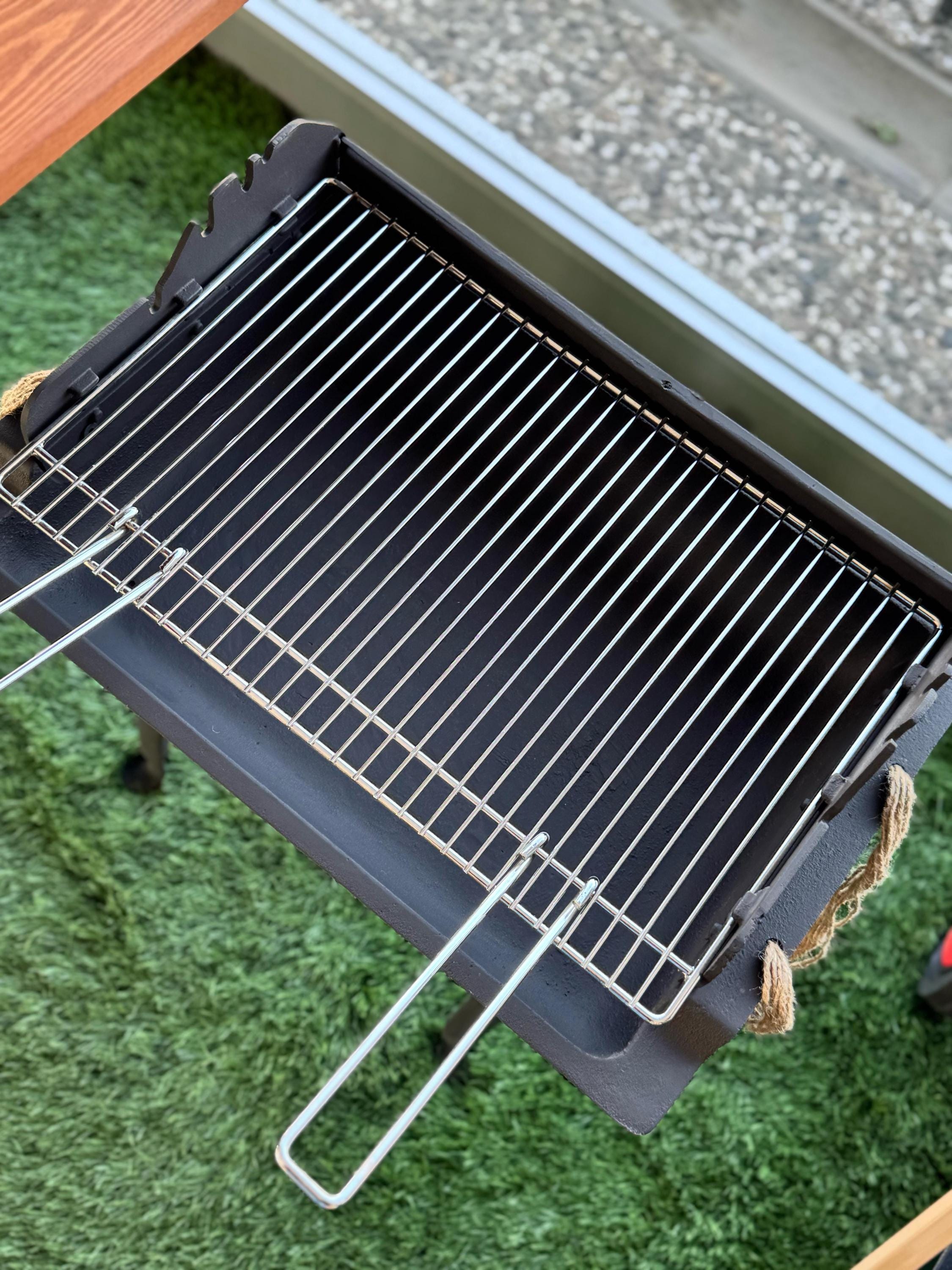 Cast Iron Barbecue With Long Legs, Camping Bbq - Etsy