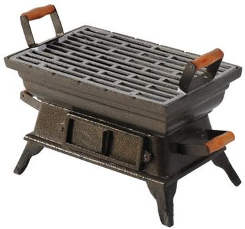 Cast Iron Barbecue, Cast Iron Grill, Camping Cast Iron Grill - Etsy