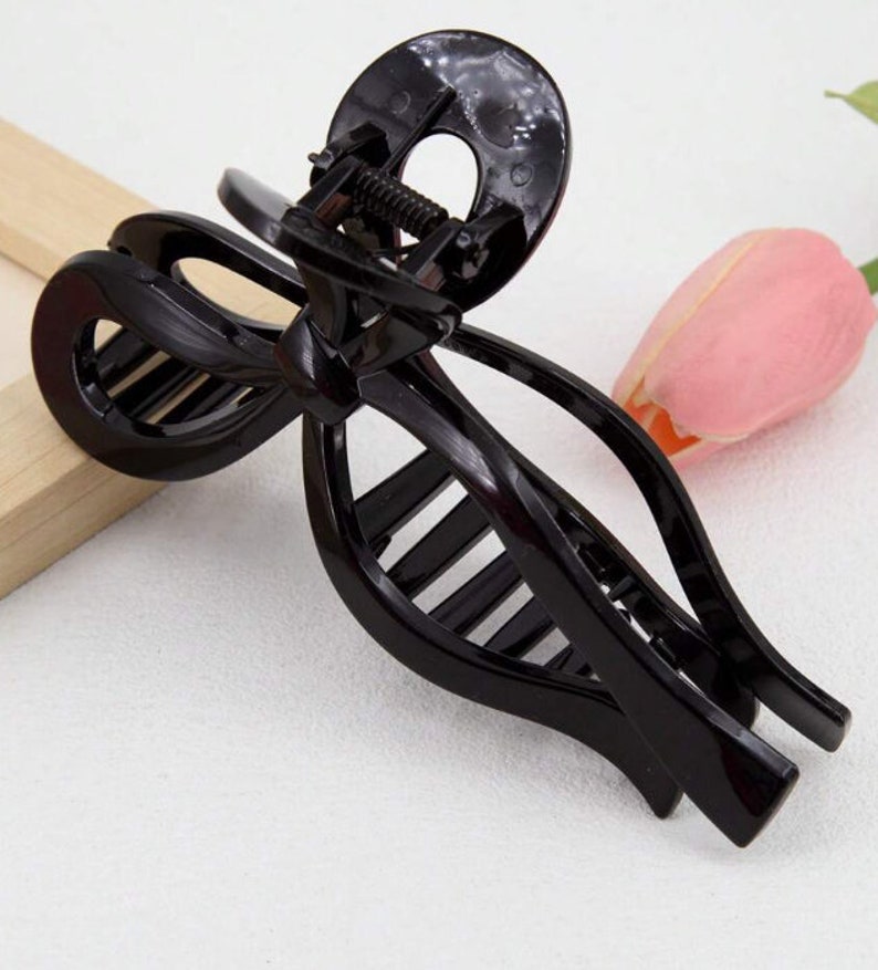 Bow Design Sweet Style Large Hair Claw for Daily Life, Coquette, Lana ...
