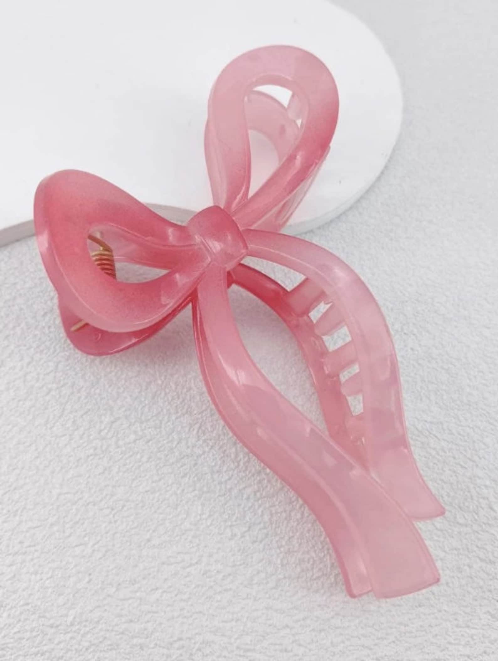 Bow Design Sweet Style Large Hair Claw for Daily Life, Coquette, Lana ...