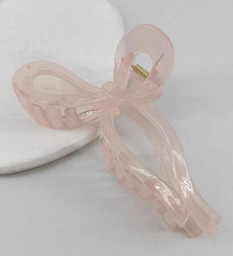 Bow Design Sweet Style Large Hair Claw for Daily Life, Coquette, Lana ...