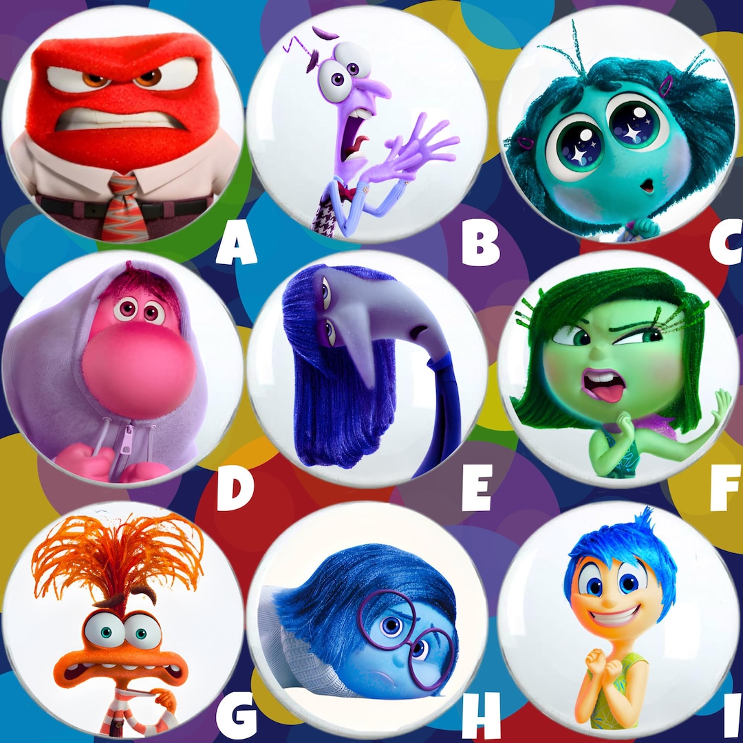 Inside Out 2 Pin / Shoe Charm / Magnet / Keyring / Earrings / Christmas ...