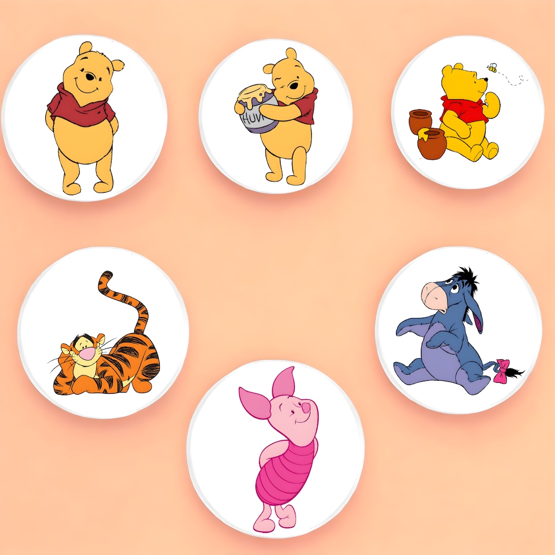 24 X Winnie the Pooh Stickers / Vinyl / Holographic Stickers / Winnie ...