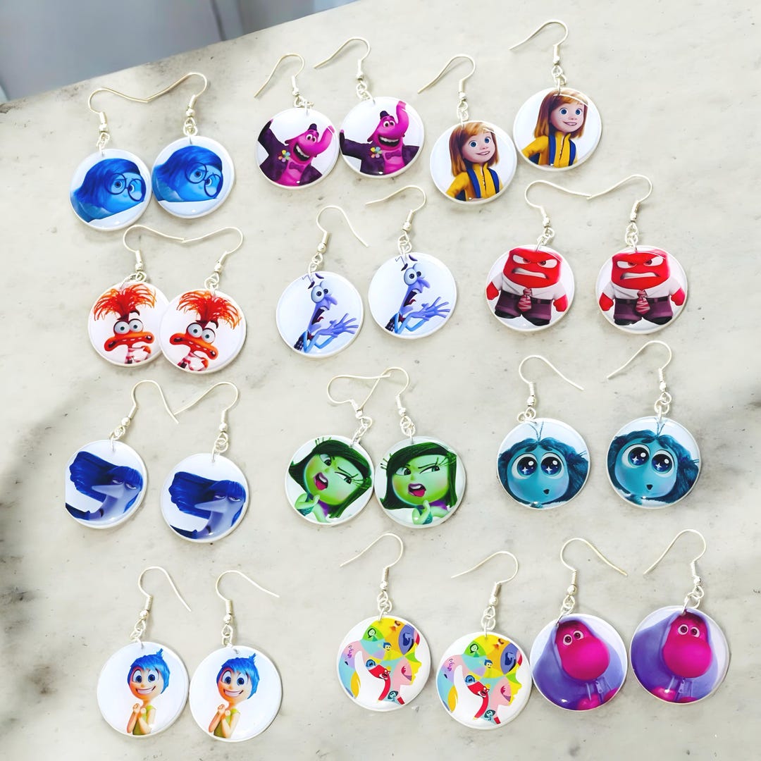 Inside Out 2 Earrings / Inside Out Earrings - Etsy