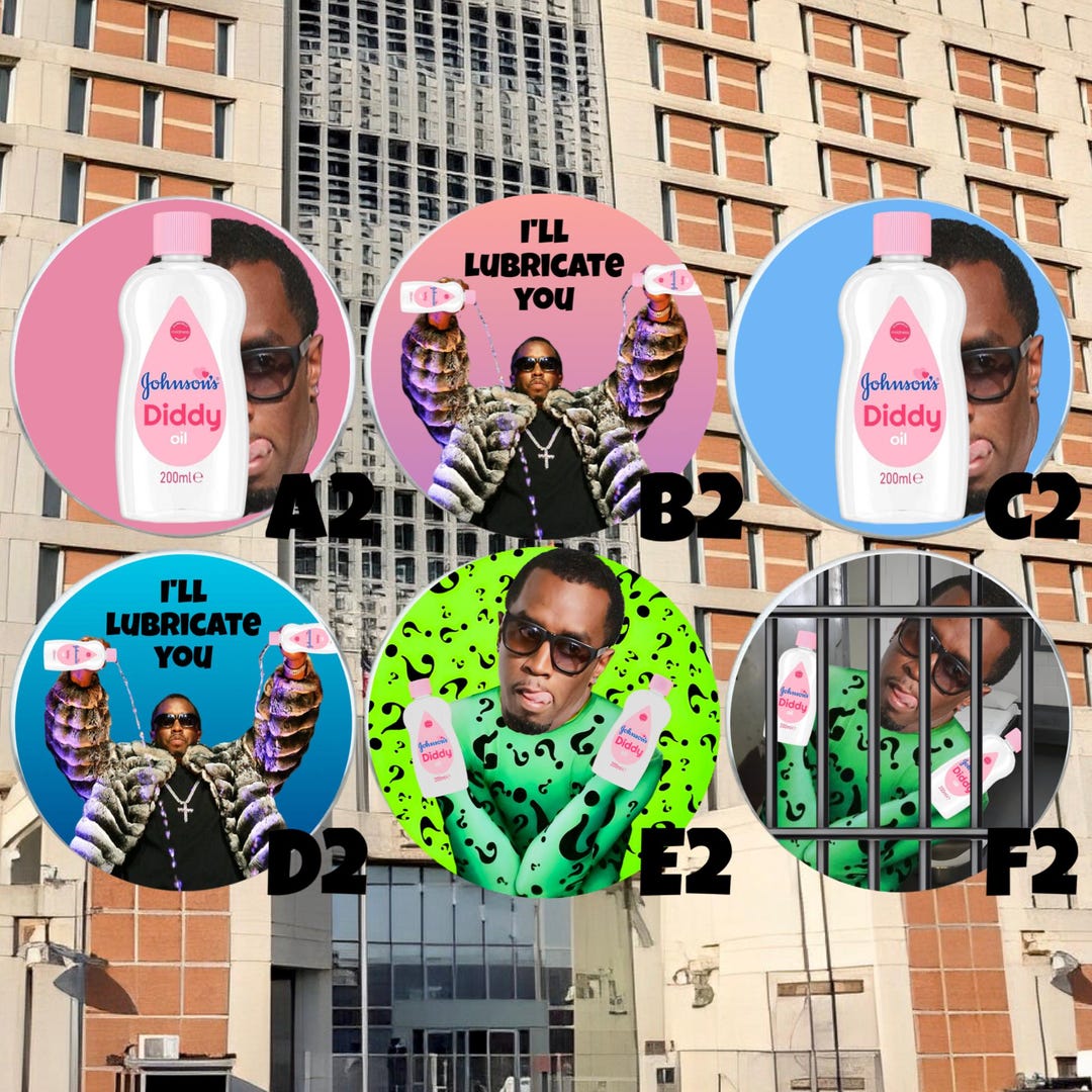 12X Diddy Baby Oil Cupcake Toppers / Diddy Party - Etsy