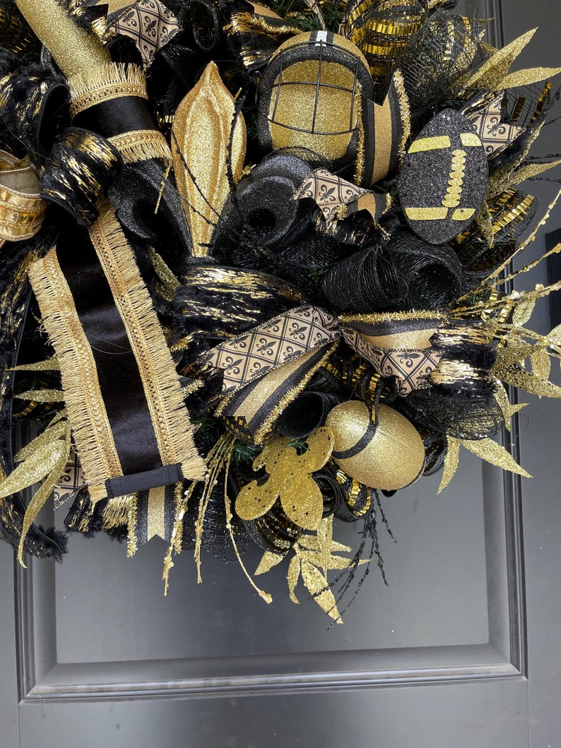 Black and Gold Football - Etsy