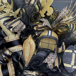 Black and Gold Football - Etsy