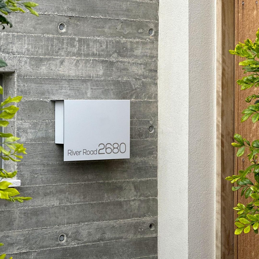 Wall Mount Minimalist Elegant White Aluminium Mailbox - Durable and ...