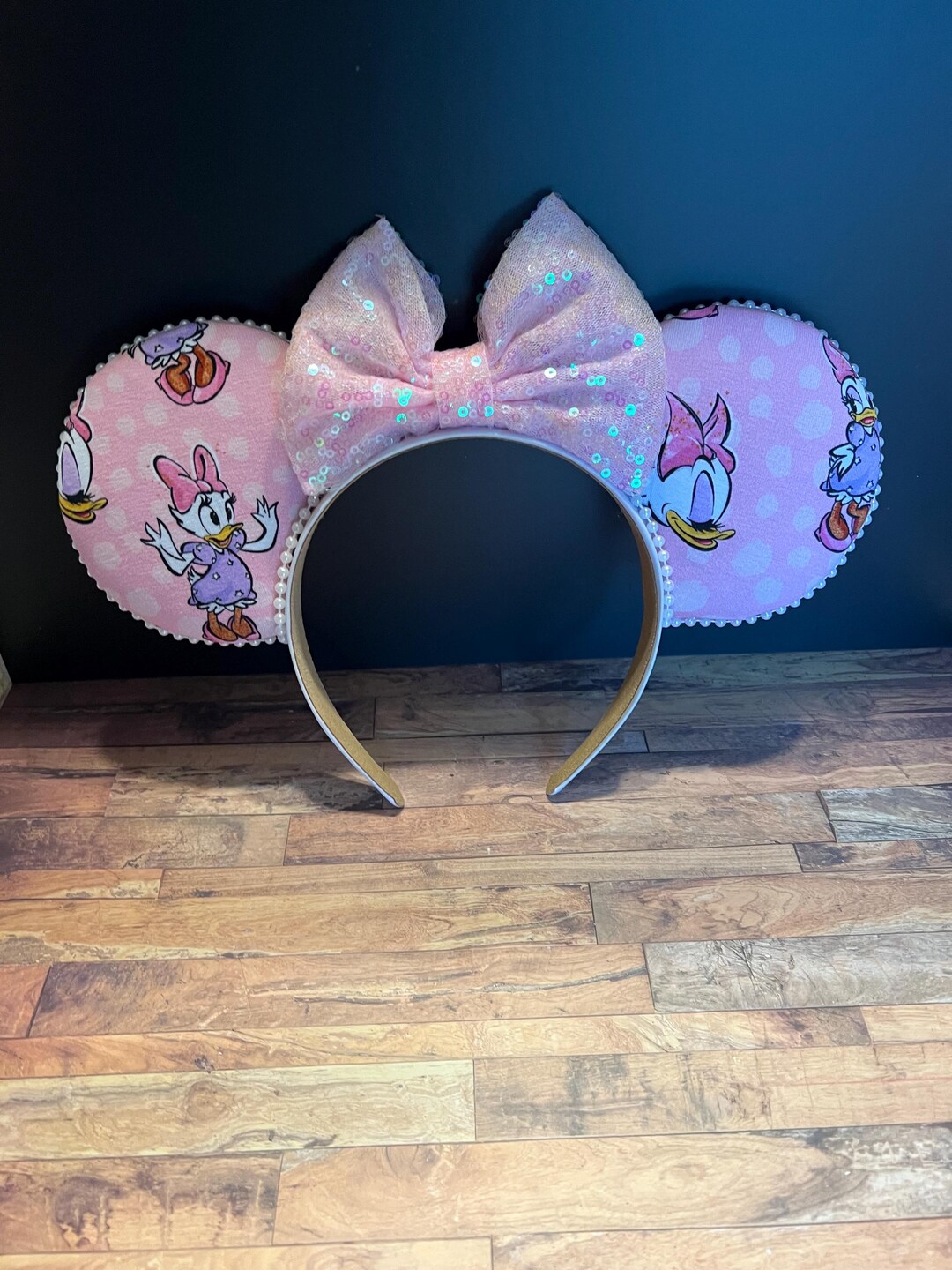 Daisy Ears With Light up Bow, Light up Ears, Handcrafted Ears, Mouse ...
