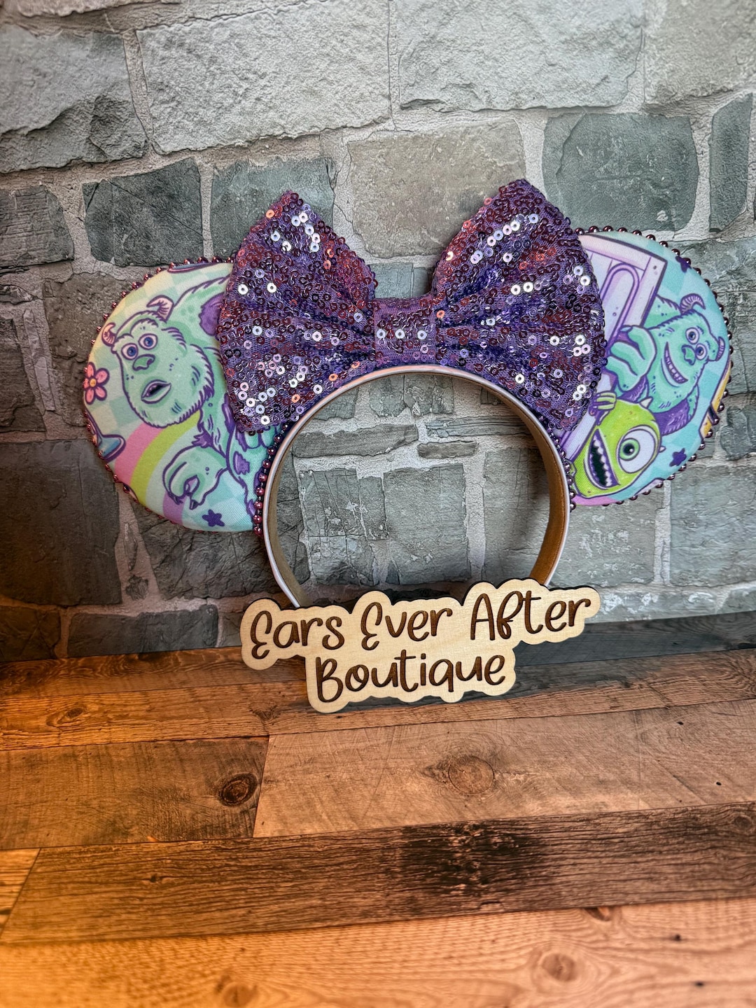 Monsters Incorp Handcrafted Mouse Ears, Disney Inspired Mickey Ears - Etsy
