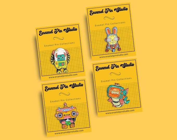 ROBOT Lapel Pin - Etsy