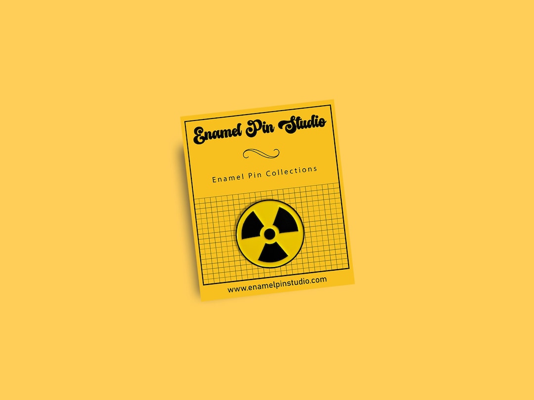 Radioactive Symbol Enamel Pin - Etsy