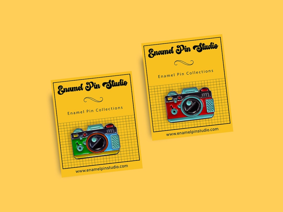 Vintage Camera Enamel Pins - Etsy