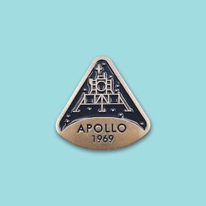 Apollo 1969 Enamel Pin, Apollo 11 Enamel Pin, NASA, Lunar Mission ...