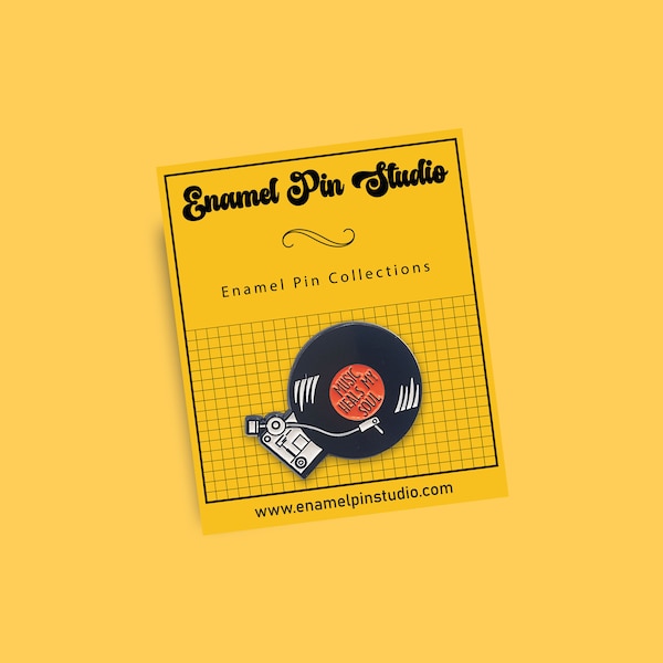 Record Player Pin - Etsy