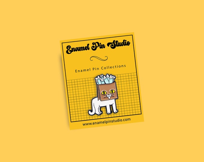 Durian Grumpy Cat Pin // Mangosteen Grumpy Cat Pin // Silly Cat Head ...