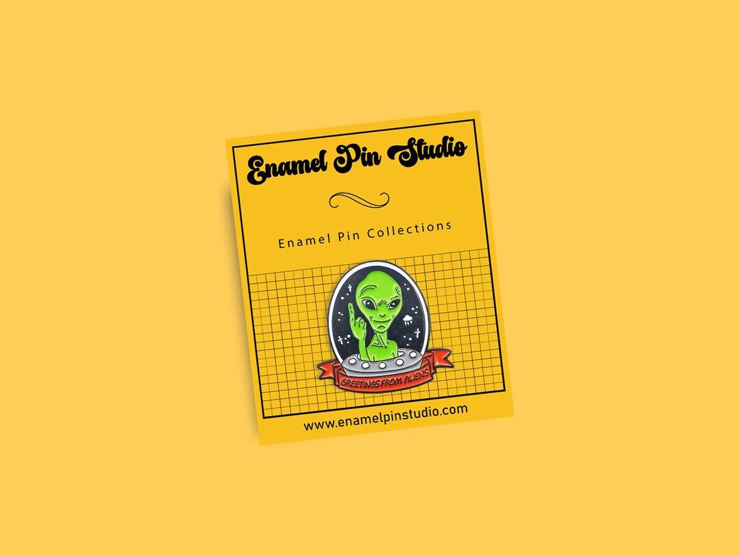 Alien Enamel Pin - Etsy